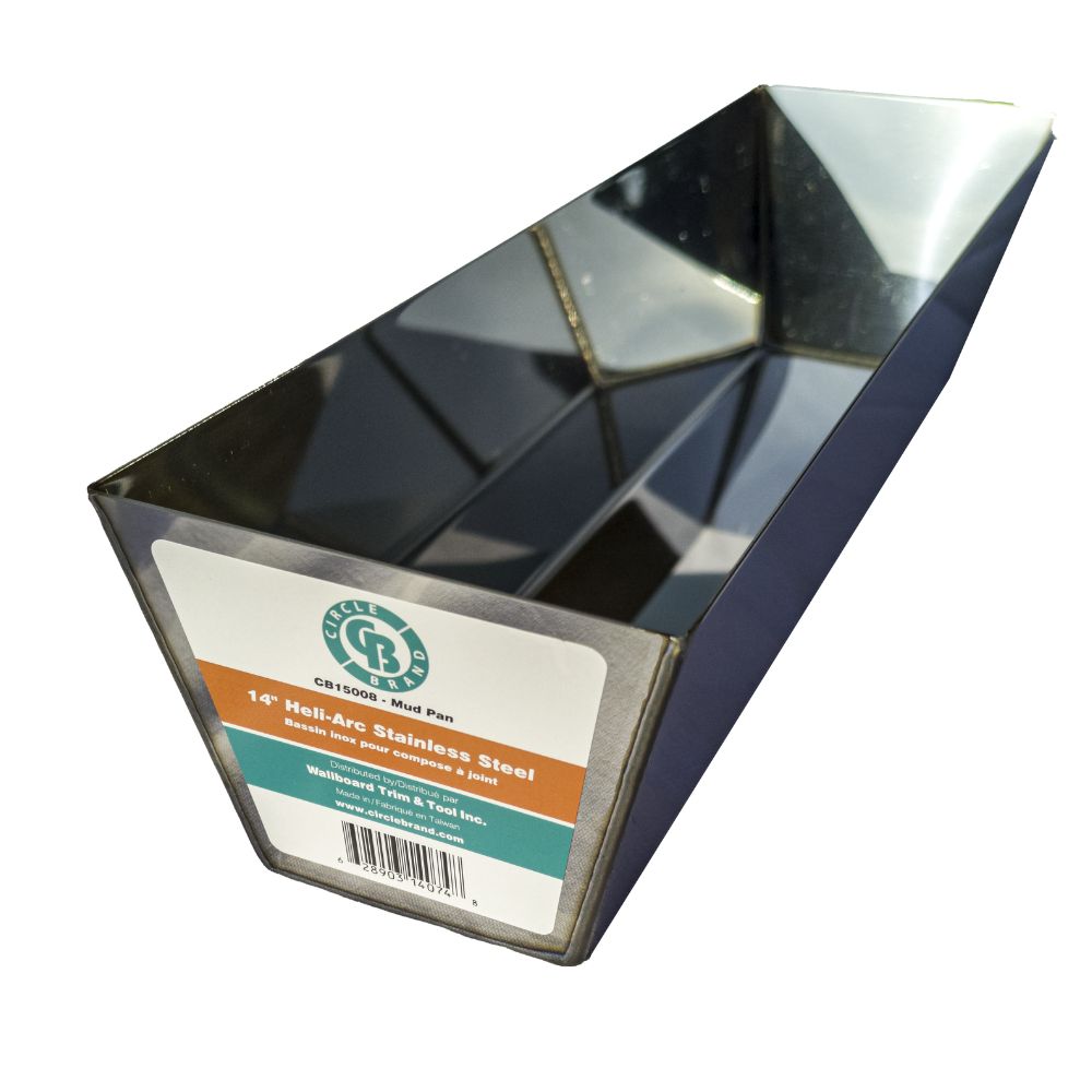 Circle Brand Heli-Arc Stainless Steel Mud Pan | ADSS - Alberta Drywall ...