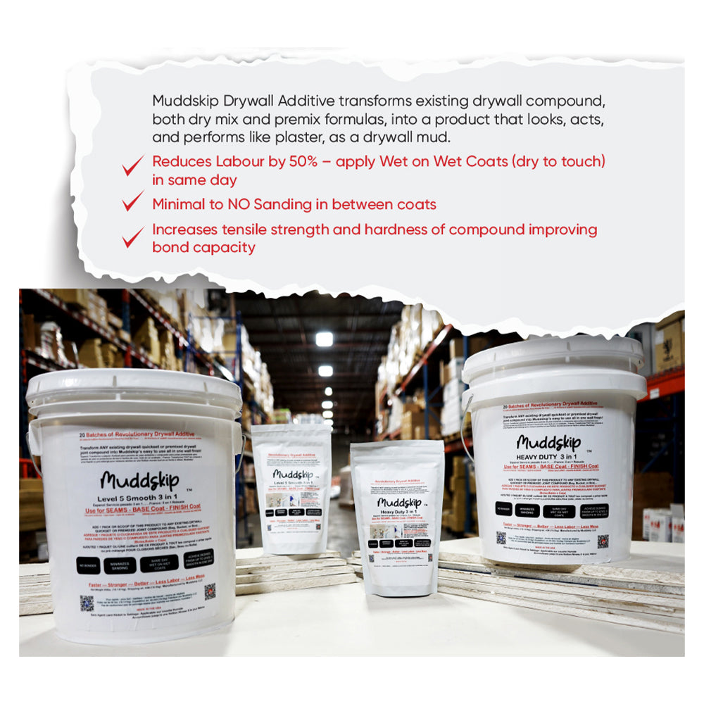Muddskip Drywall Compound Additive | ADSS - Alberta Drywall & Stucco Supply